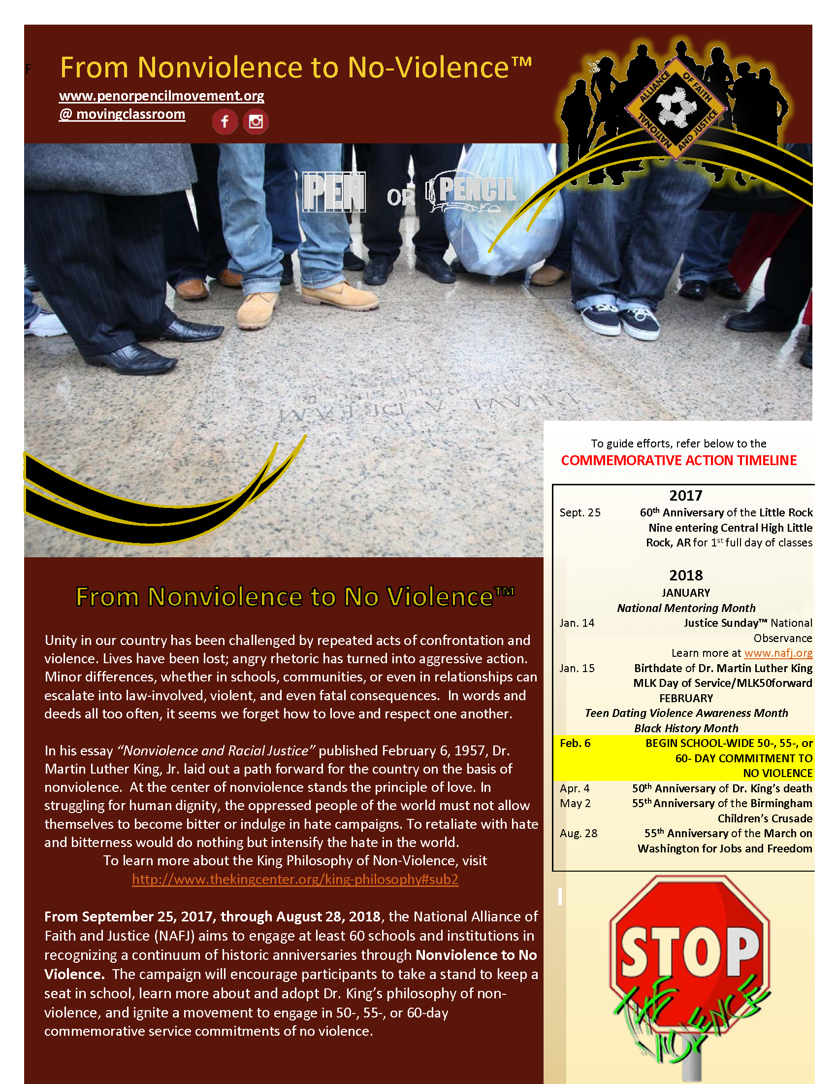 Join the Nonviolence to No Violence Campaign – Family Resources ...